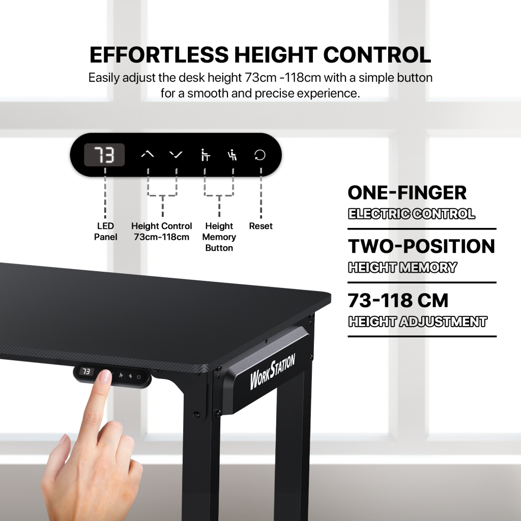 FANTECH WORKSTATION WS514 ADJUSTABLE RISING GAMING DESK - Fantech Nepal ...