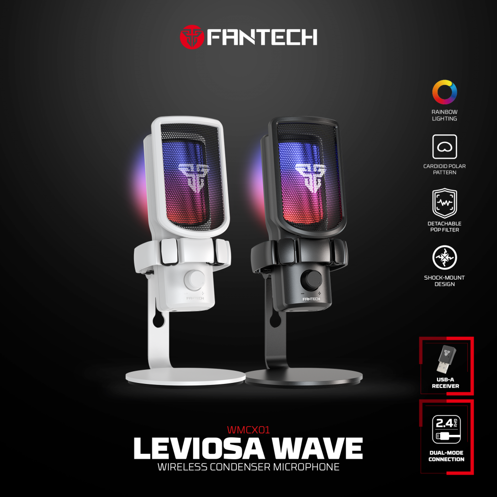 Fantech WMCX01 Leviosa Wave Wireless Mic - Fantech Nepal | Gaming Store